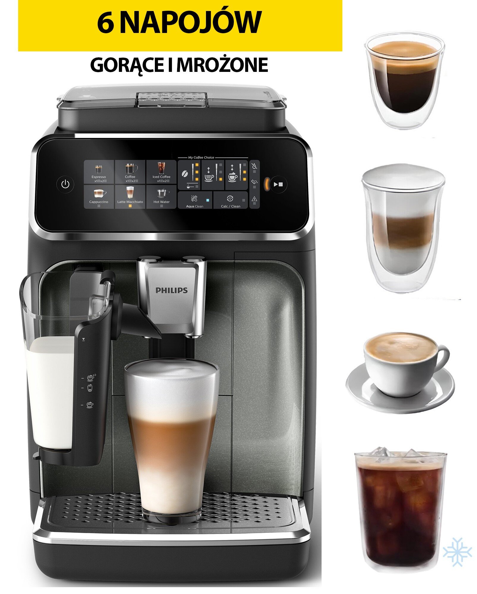 PHILIPS LatteGo EP3349/70 (Silent Brew) Kawa mrożona Ekspres - niskie ceny i opinie w Media Expert