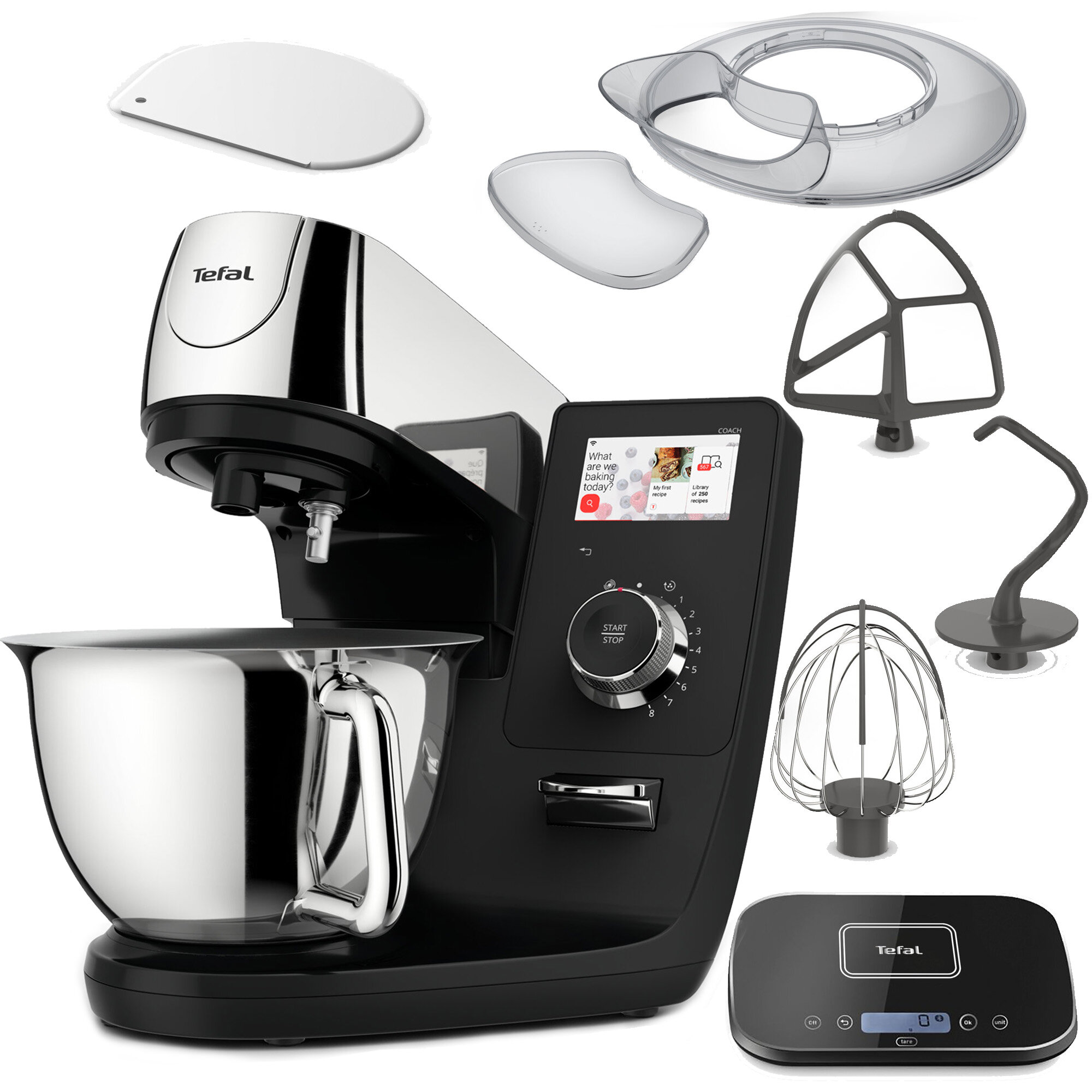 TEFAL I Coach Touch QB951837 1200W Robot kuchenny planetarny - niskie ...