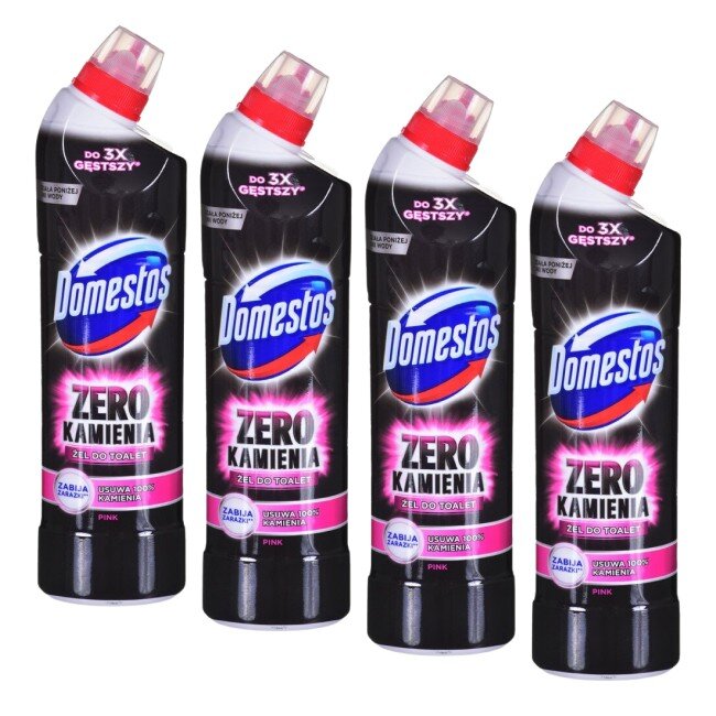 DOMESTOS Zero Kamienia Pink 4 x 750 ml Płyn do czyszczenia toalety - niskie ceny i opinie w ...