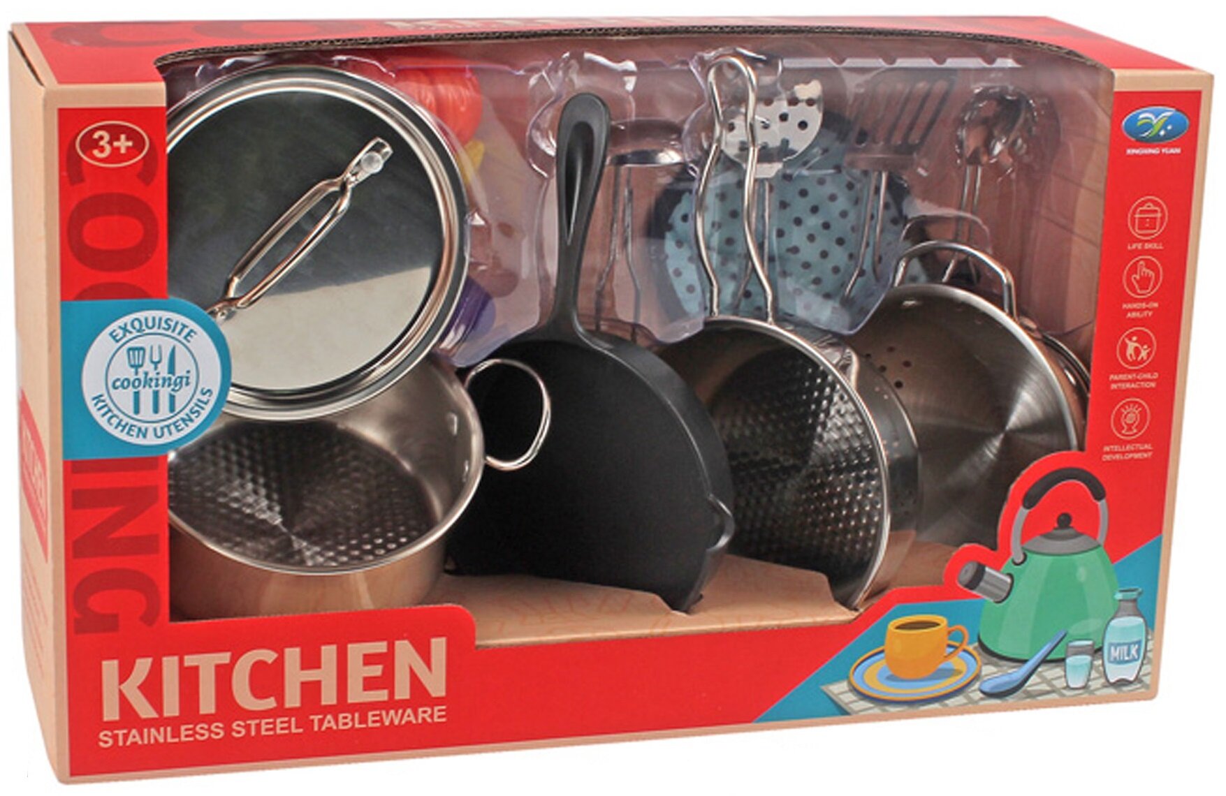 ASKATO Kitchen 120690 Zabawka zestaw naczyń - niskie ceny i opinie w ...
