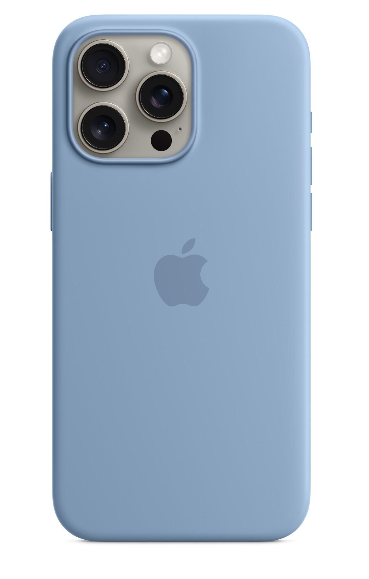 APPLE Silicone Case MagSafe do iPhone 15 Pro Max Zimowy błękit Etui ...