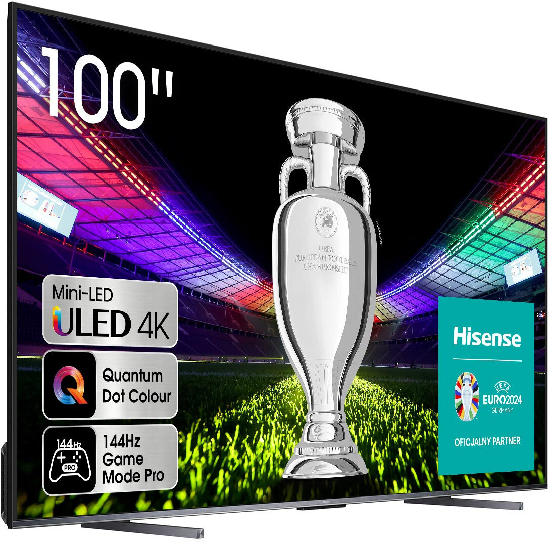 HISENSE 100U7KQ 100" MINILED 4K 144 Hz VIDAA Dolby Atmos Dolby Vision ...