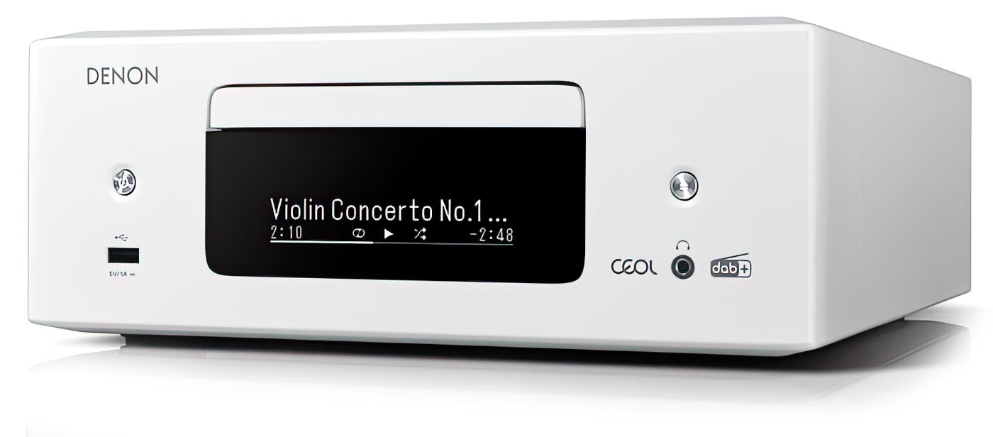 DENON Ceol RCDN-12 DAB Biały Amplituner - niskie ceny i opinie w Media Expert