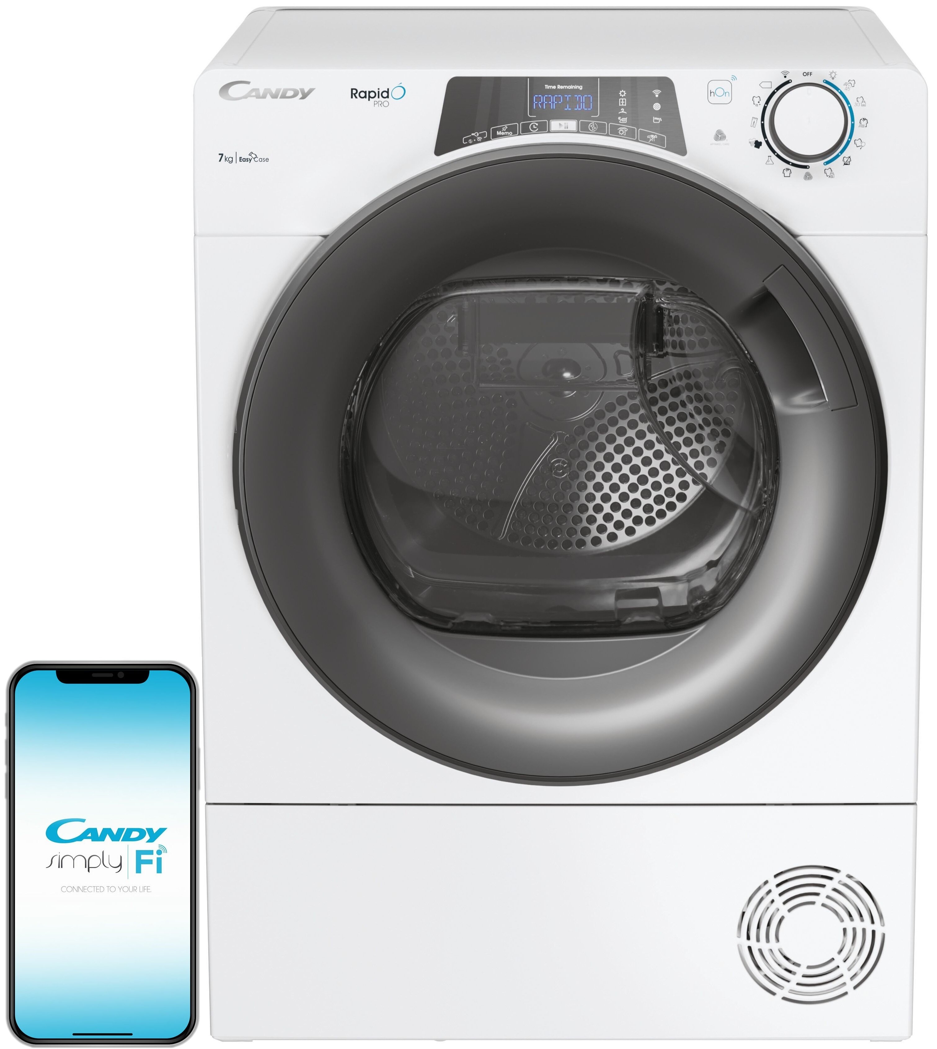 CANDY RapidO Pro RP4 H7A2TRE-S Suszarka - niskie ceny i opinie w Media ...