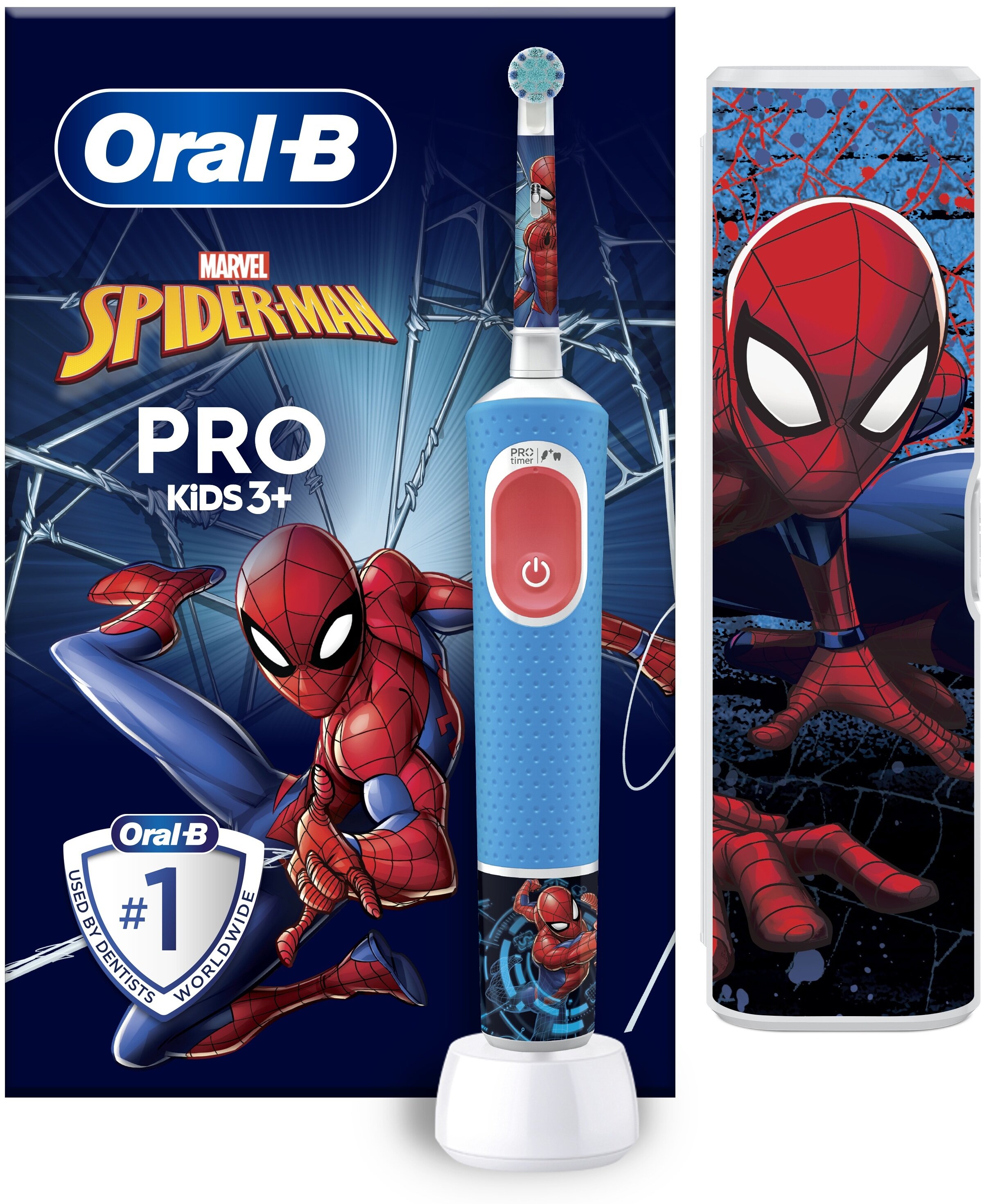 ORAL-B Kids Pro Spiderman + Etui Szczoteczka rotacyjna - niskie ceny i opinie w Media Expert