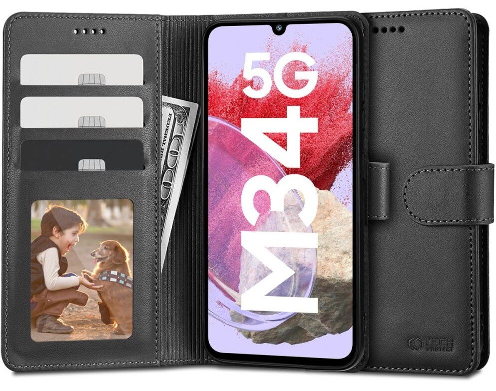 TECH-PROTECT Wallet do Samsung Galaxy M34 5G Czarny Etui - niskie ceny ...