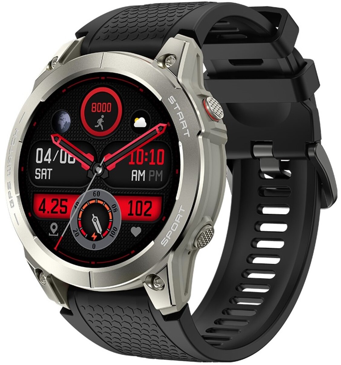 MANTA Activ X GPS Srebrny + Pasek Smartwatch - niskie ceny i opinie w ...