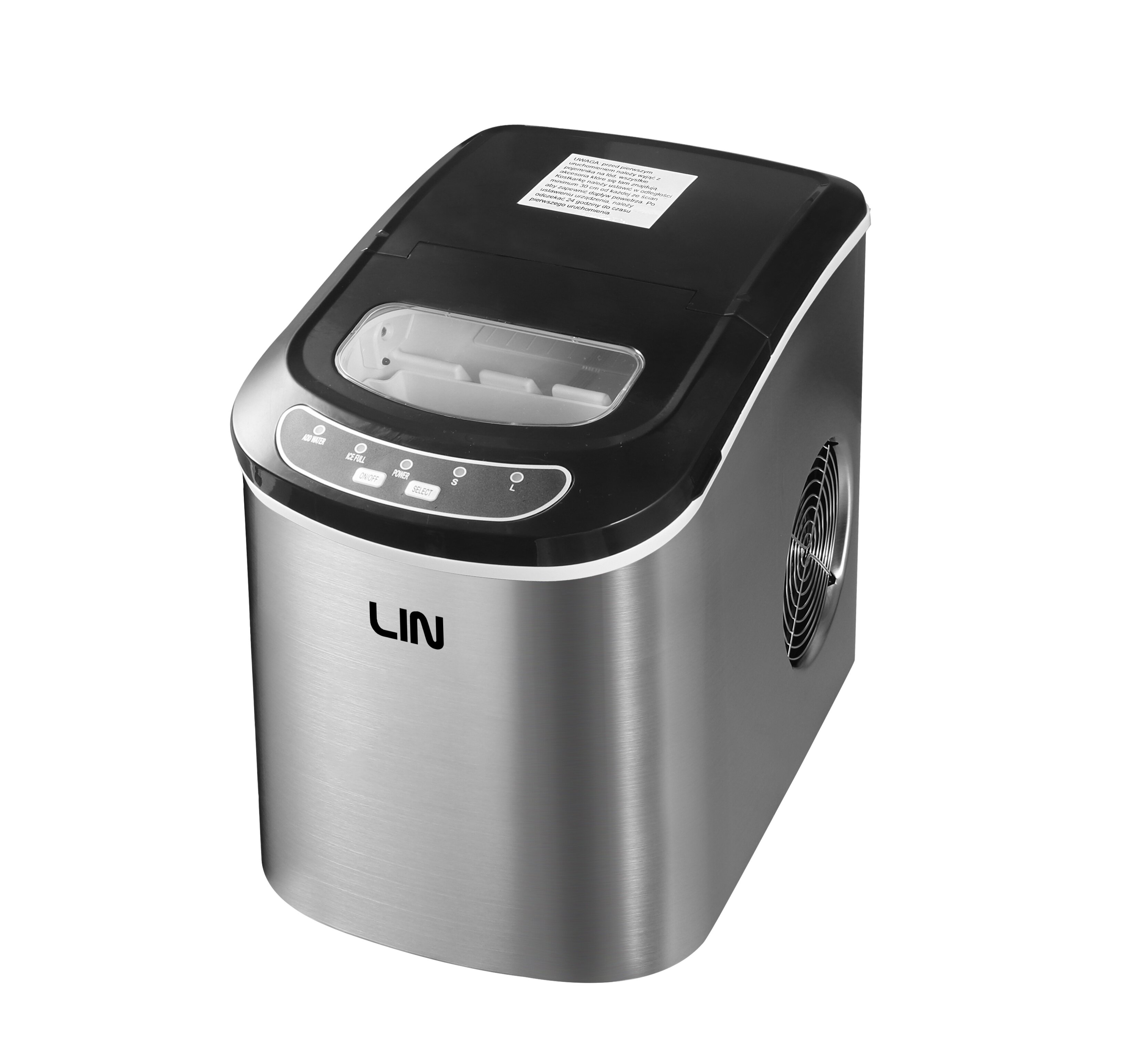 LIN Ice PRO-S12 Srebrny Kostkarka do lodu - niskie ceny i opinie w ...