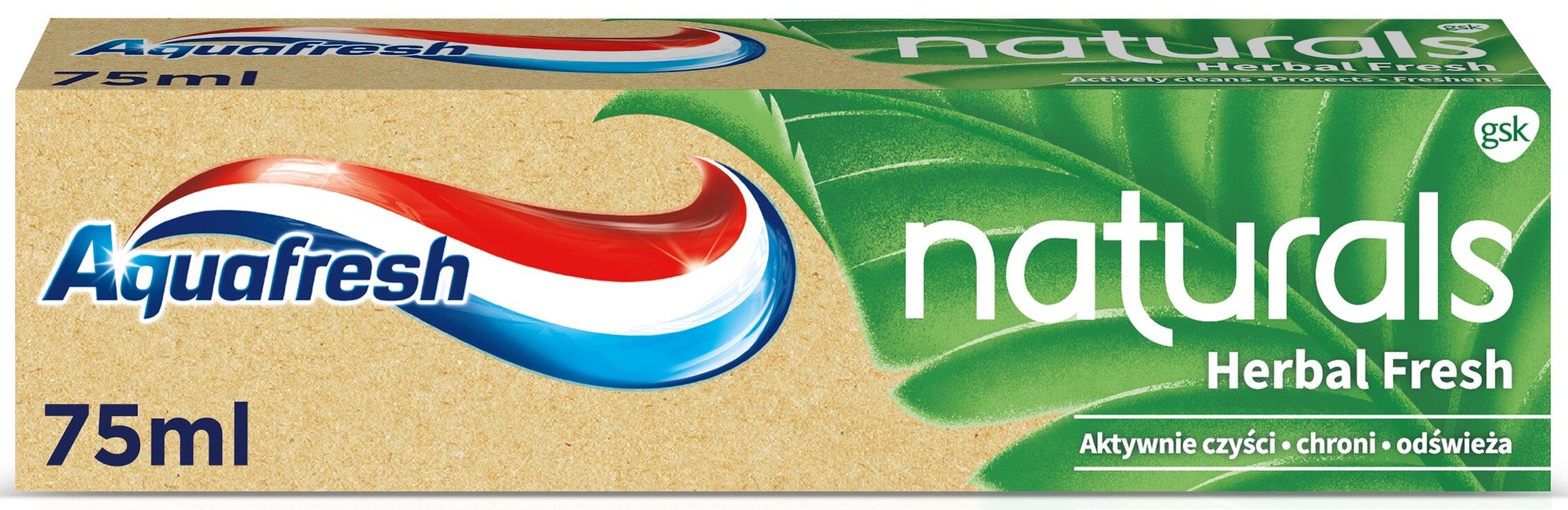 AQUAFRESH Naturals Herbal Fresh 75 ml Pasta do zębów - niskie ceny i opinie w Media Expert