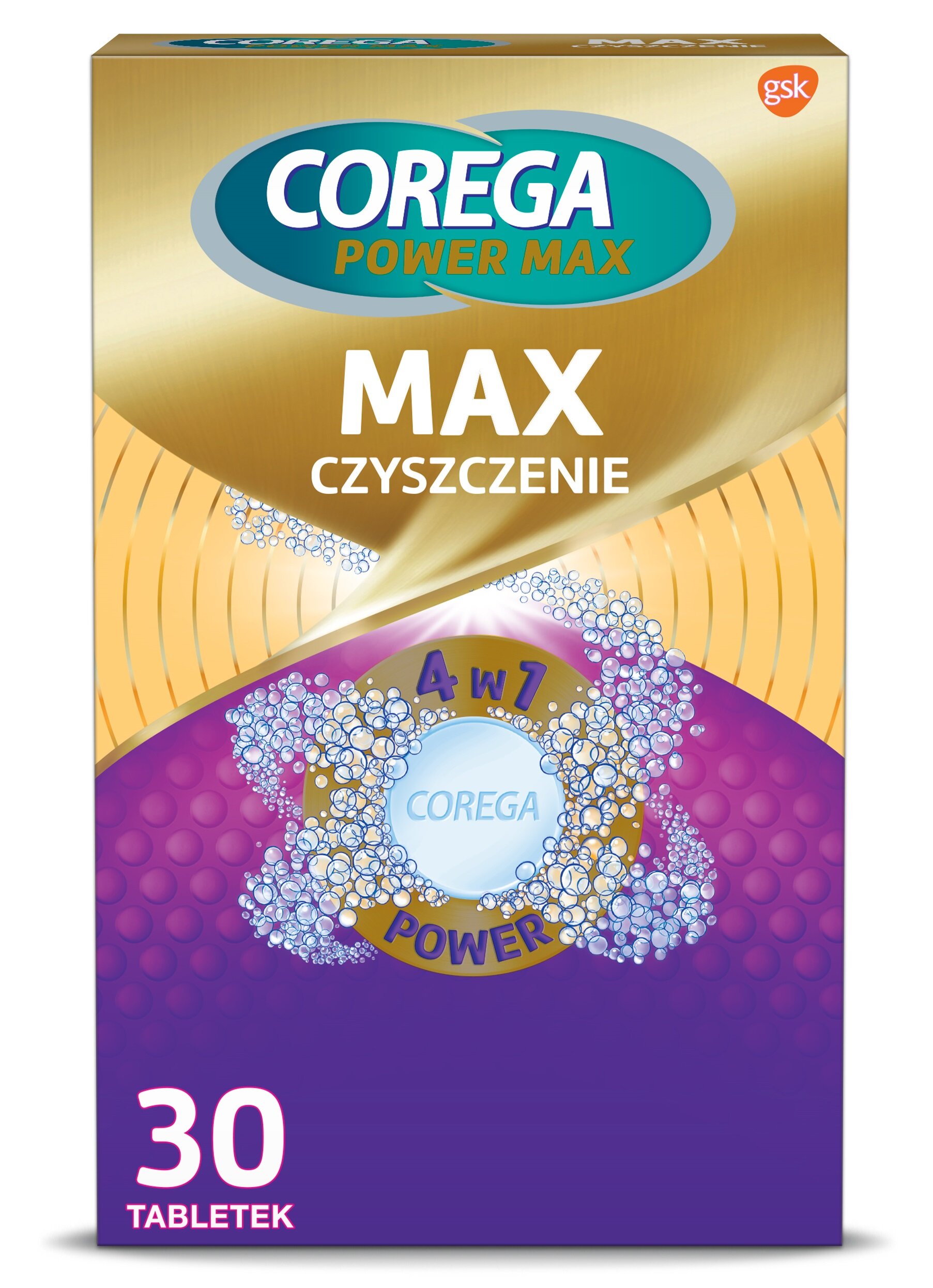 COREGA Max Czyszczenie (30 szt.) Tabletki do czyszczenia protez ...