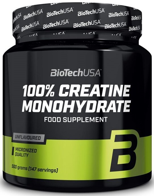 BIOTECH 100% Creatine Monohydrate (500 g) Monohydrat kreatyny - niskie ...