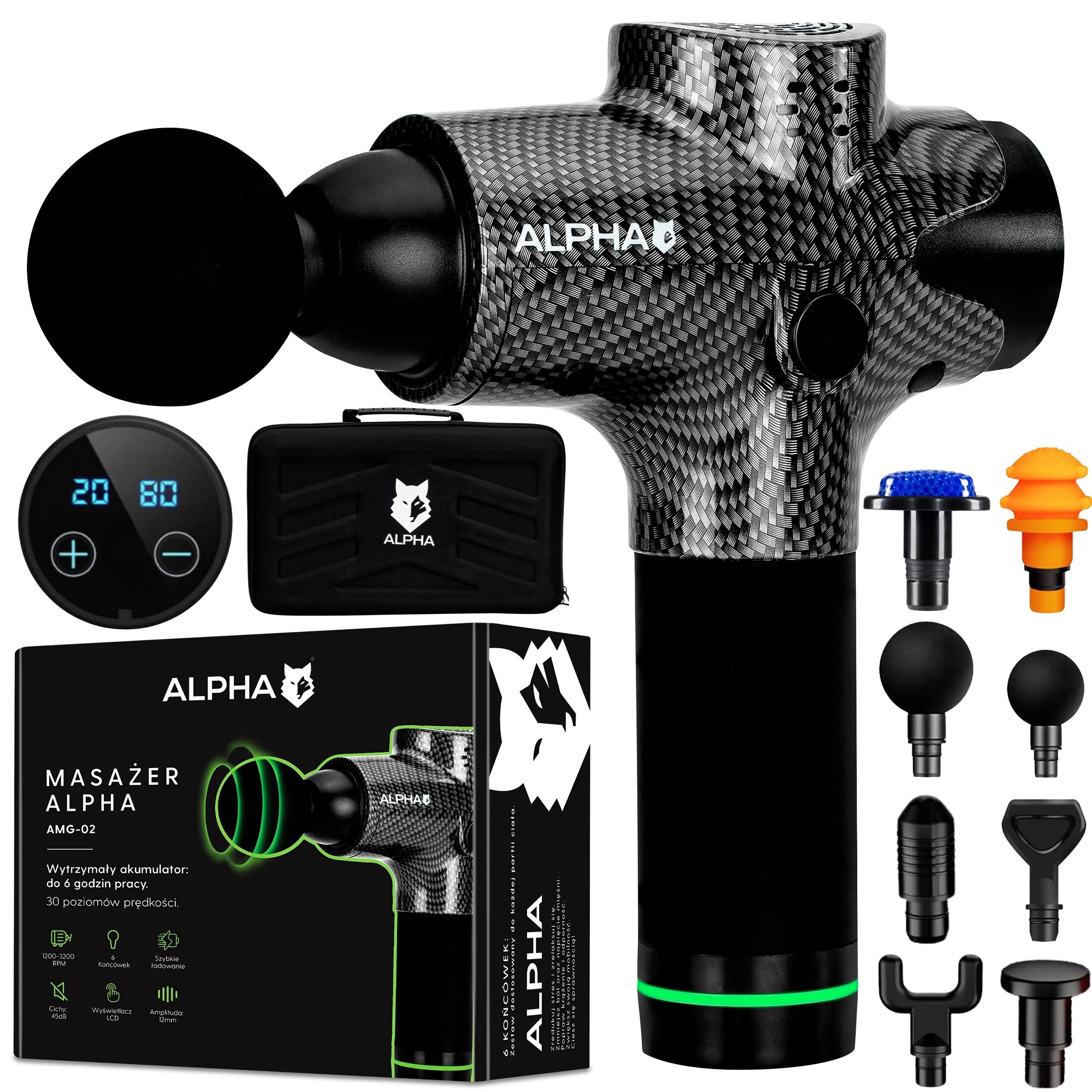 ALPHA AMG-02 Pistolet do masażu - niskie ceny i opinie w Media Expert