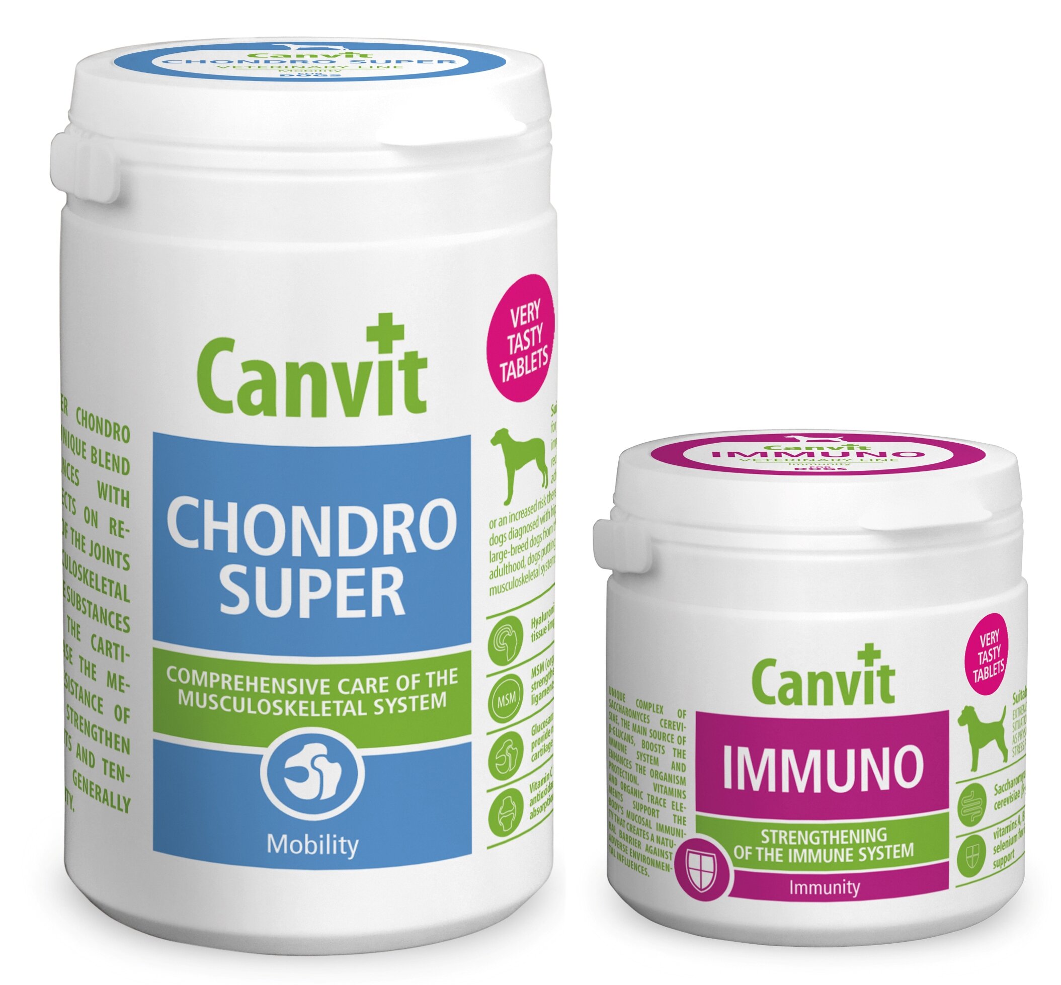 CANVIT Chondro Super 230 g + Immuno 100 g Suplement dla psa - niskie ceny i opinie w Media Expert