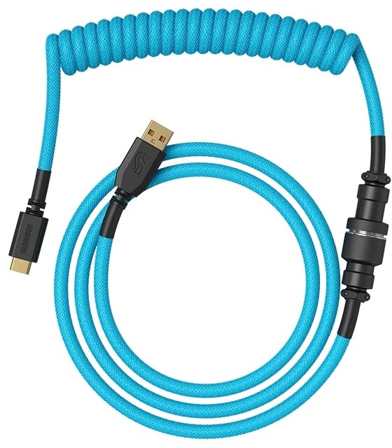 GLORIOUS PC Coiled Cable Błękitny Kabel - niskie ceny i opinie w Media ...
