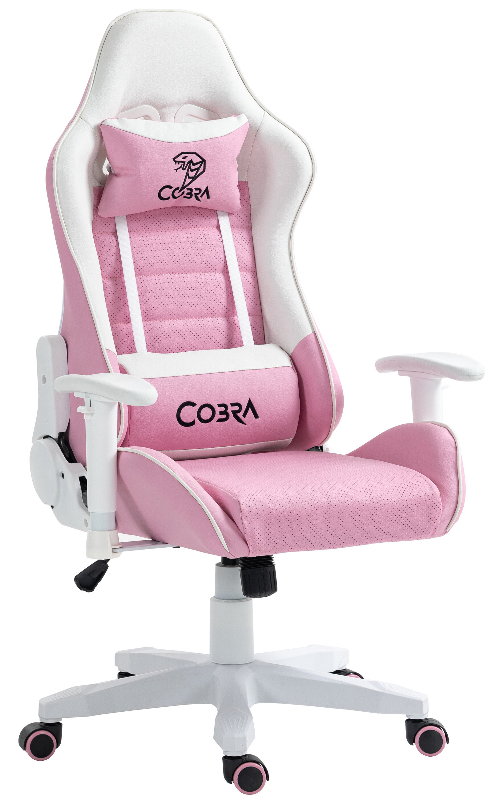 COBRA Rebel CR203 Różowo-biały Fotel - niskie ceny i opinie w Media Expert