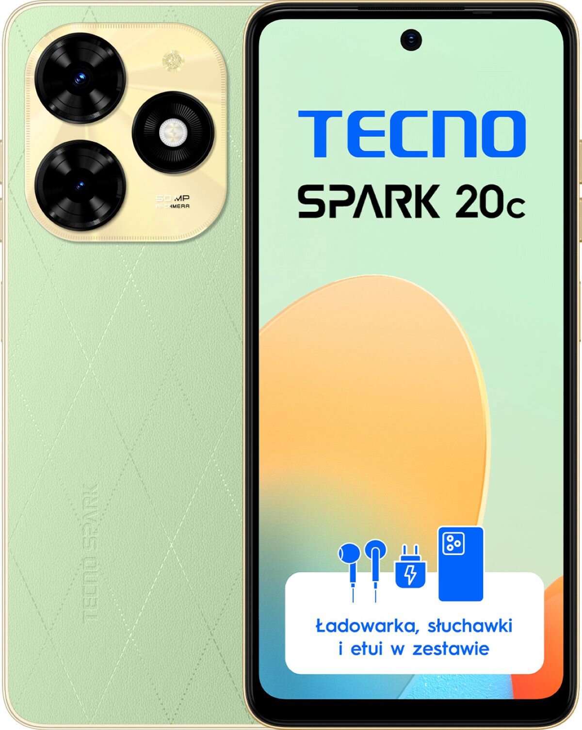 TECNO Spark 20C 4/128GB 6.56 90Hz Zielony Smartfon - niskie ceny i ...