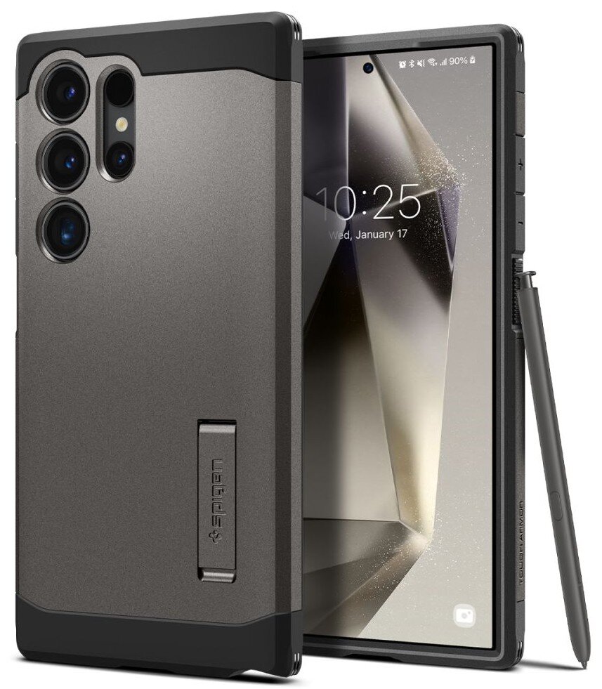 SPIGEN Tough Armor do Samsung Galaxy S24 Ultra Szary Etui - niskie ceny i opinie w Media Expert