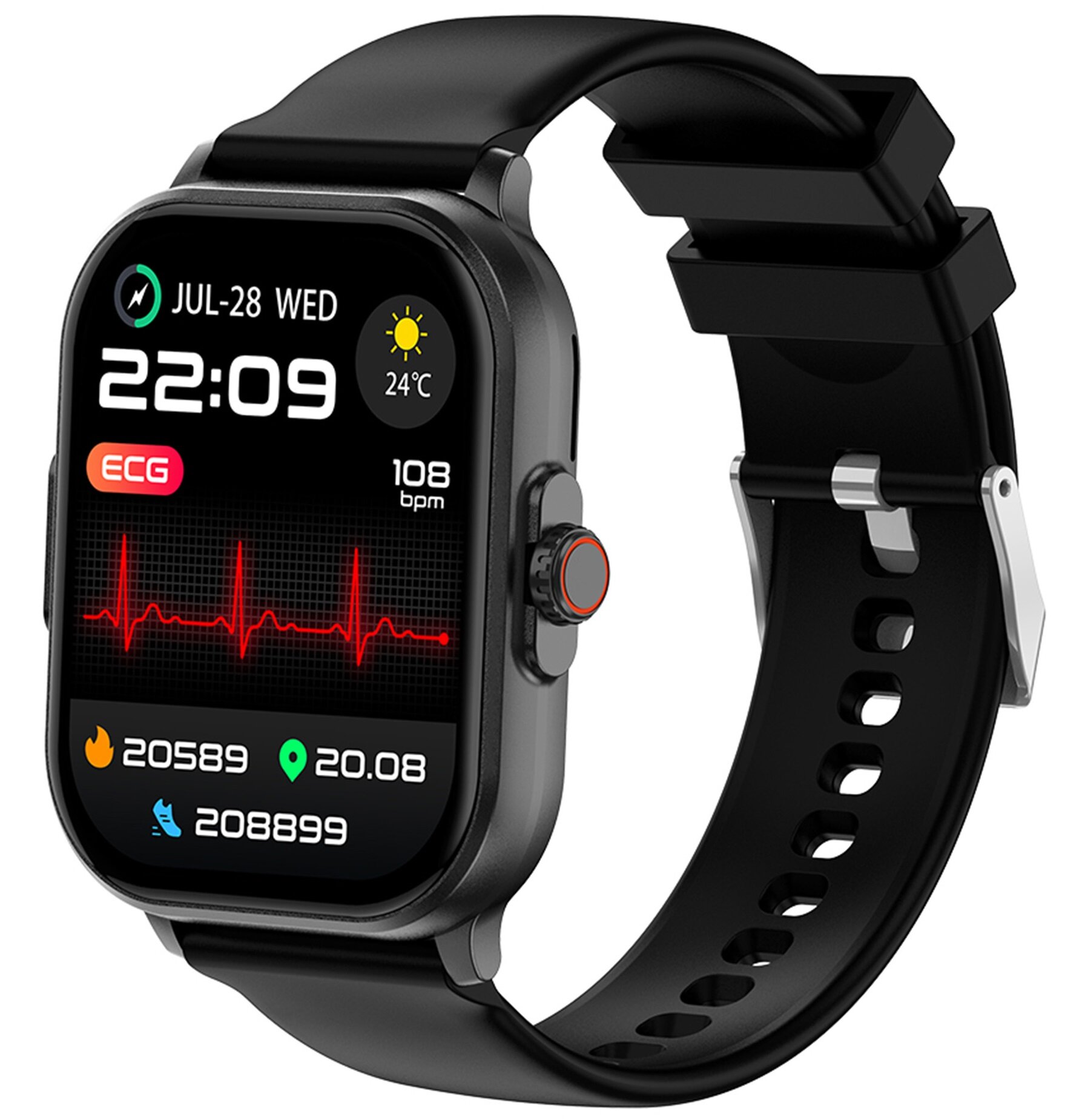 COLMI C63 Czarny Smartwatch - niskie ceny i opinie w Media Expert