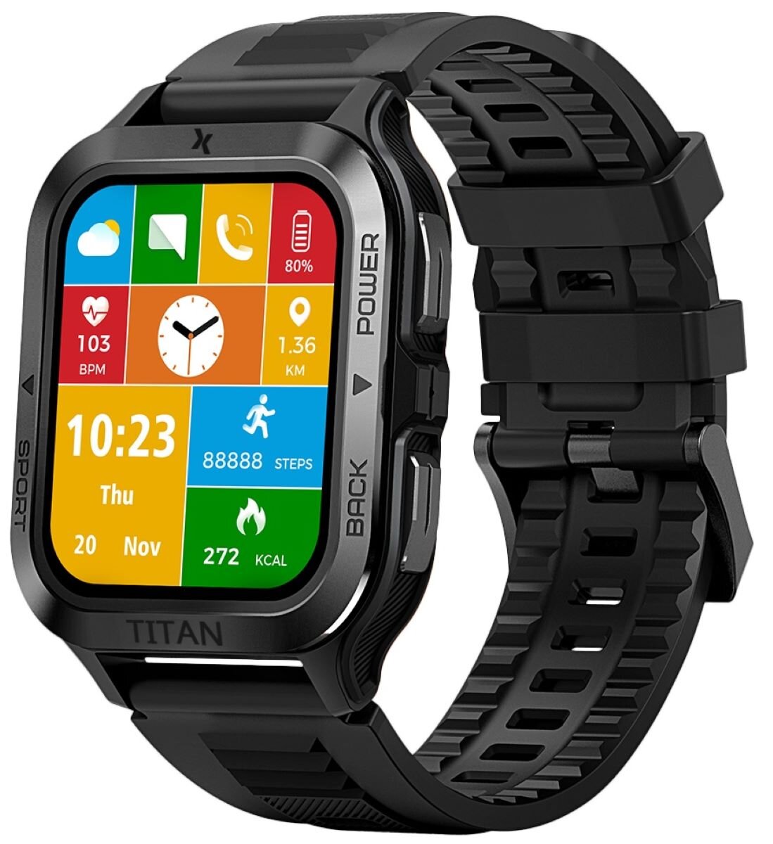 MAXCOM FW67 Titan Pro Grafitowy Smartwatch - niskie ceny i opinie w ...