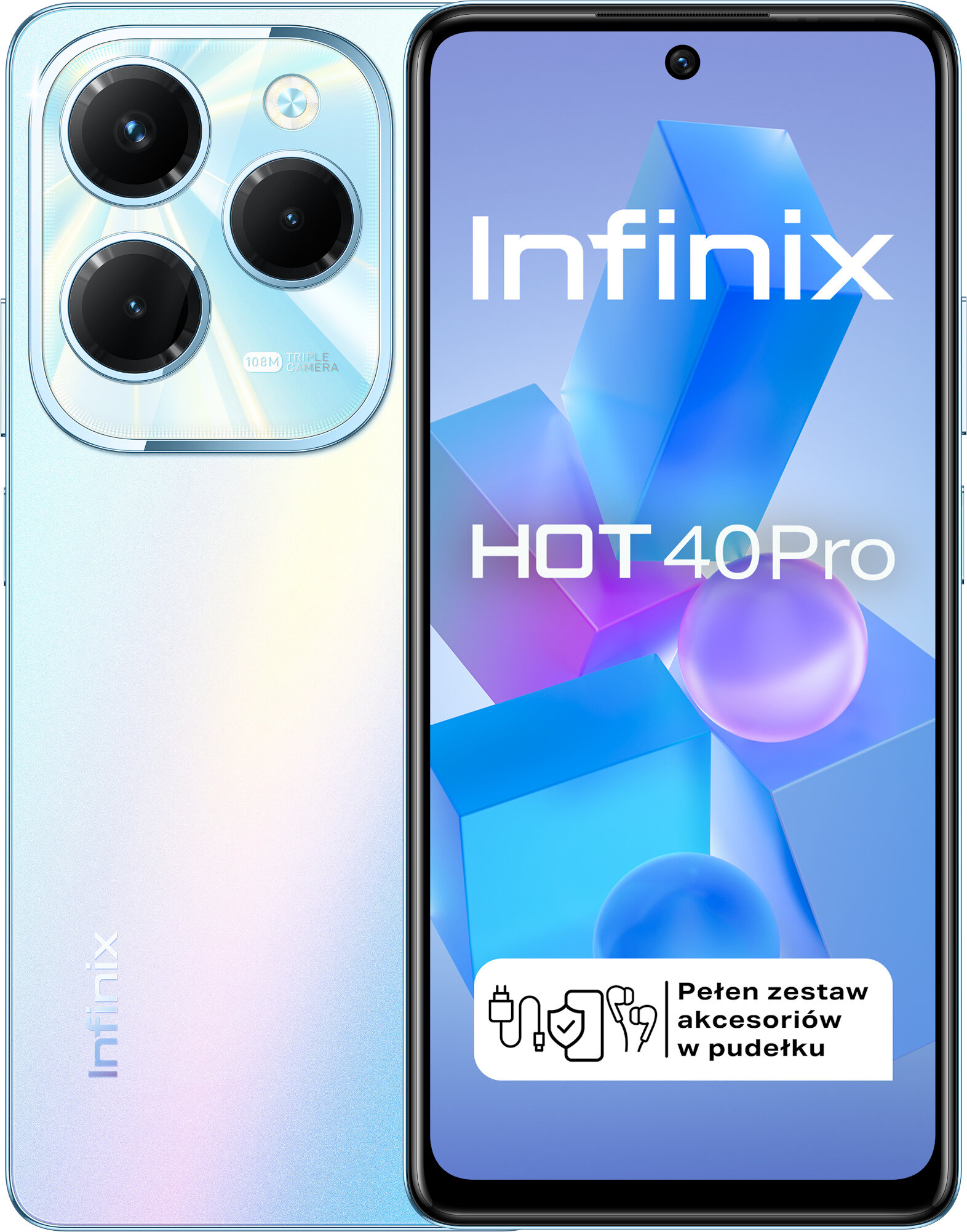 INFINIX Hot 40 Pro 8/256GB 6.78" 120Hz Niebieski X6837 Smartfon - niskie ceny i opinie w Media ...