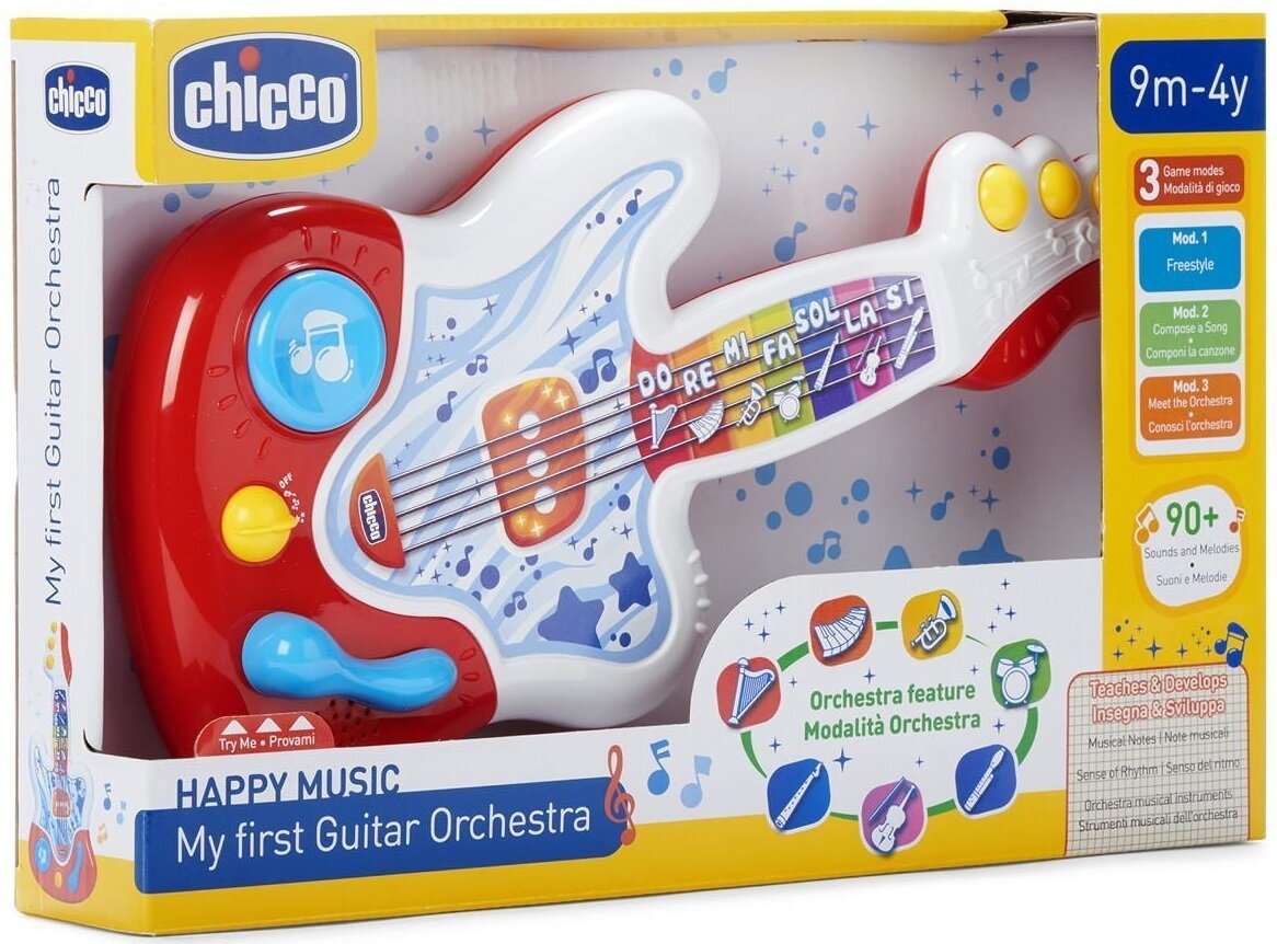 CHICCO Happy Music Gitara 00011087000000 Zabawka interaktywna - niskie ...