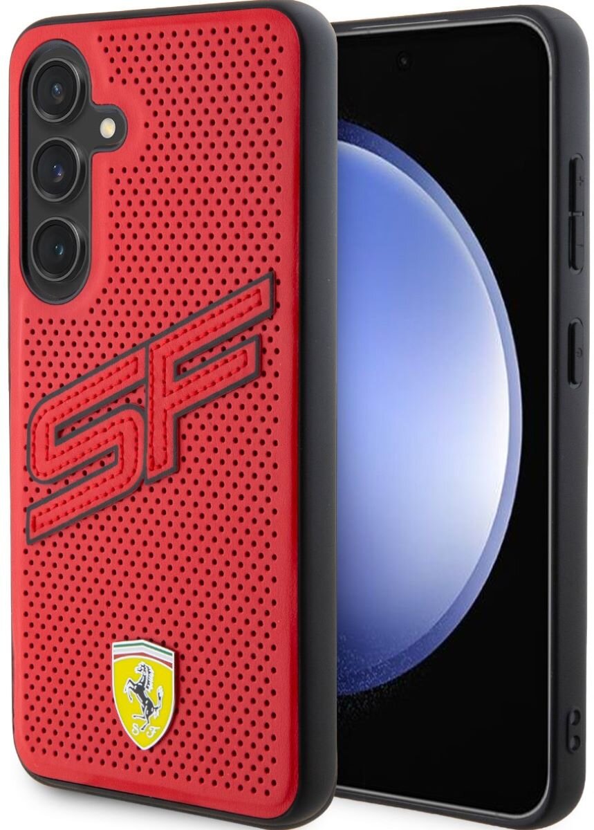 FERRARI Big SF Perforated do Samsung Galaxy S24+ Czerwony Etui - niskie ...