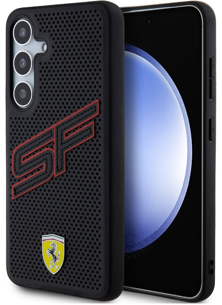 FERRARI Big SF Perforated do Samsung Galaxy S24 Czarny Etui - niskie ...