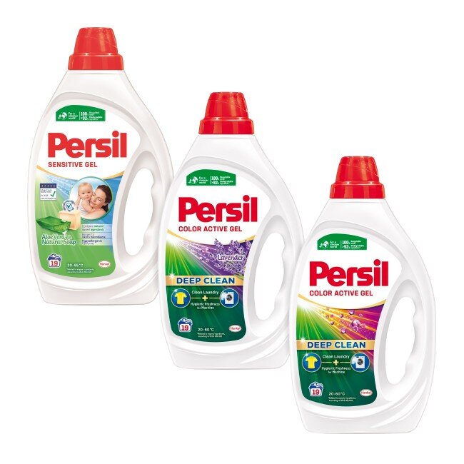 PERSIL Deep Clean Color, Active Gel Color, Sensitive 3 x 855 ml Żel do ...