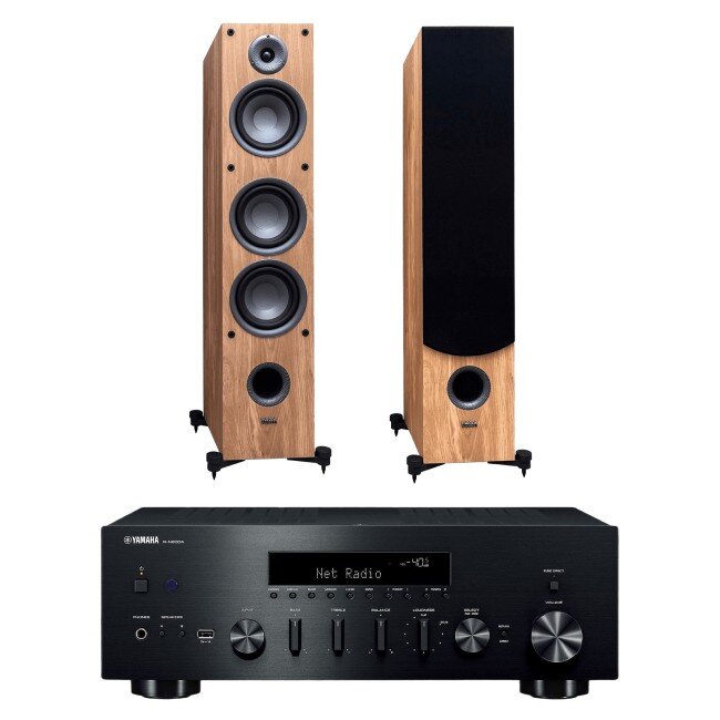 YAMAHA MusicCast R-N600A Czarny + Kolumny głośnikowe TAGA HARMONY TAV ...