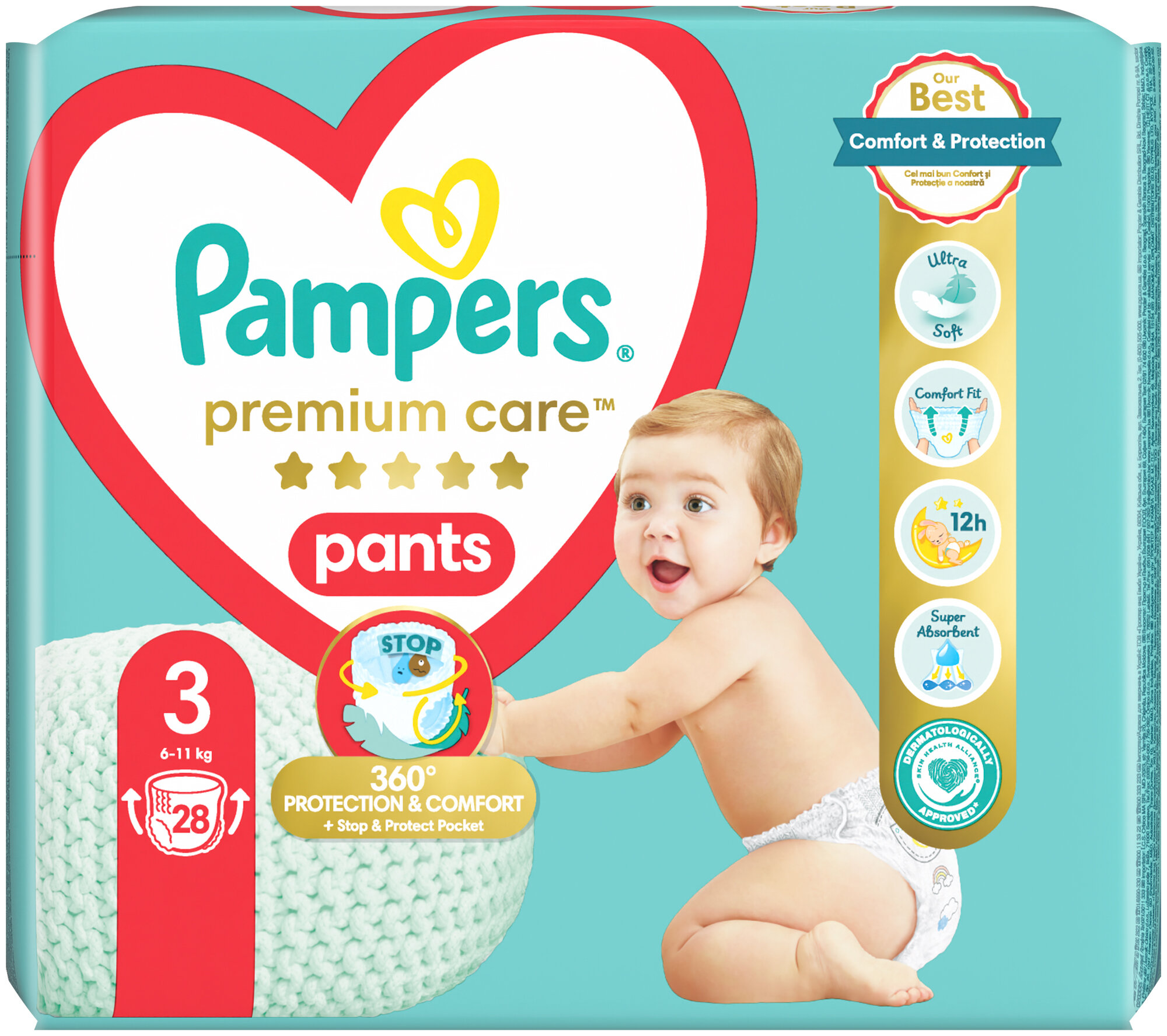 PAMPERS Premium Care 3 (28 szt.) Pieluchomajtki - niskie ceny i opinie ...