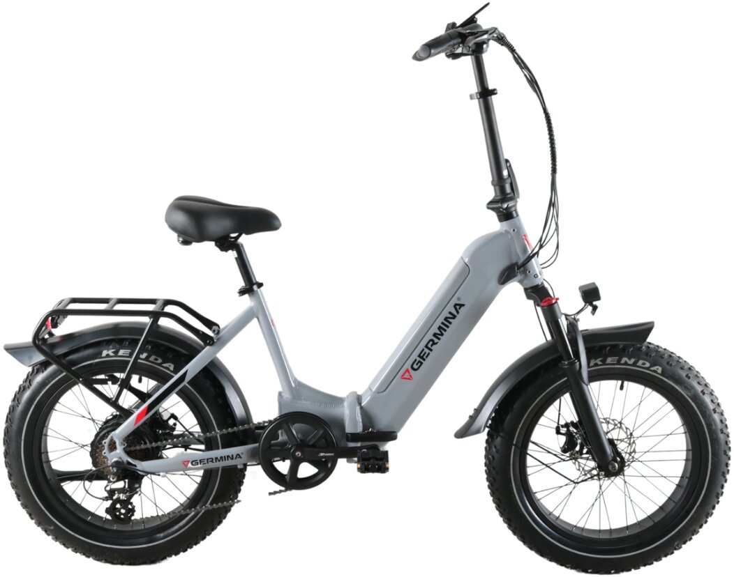 GERMINA Fat Bike U17 20 cali Szary Rower elektryczny - niskie ceny i opinie w Media Expert