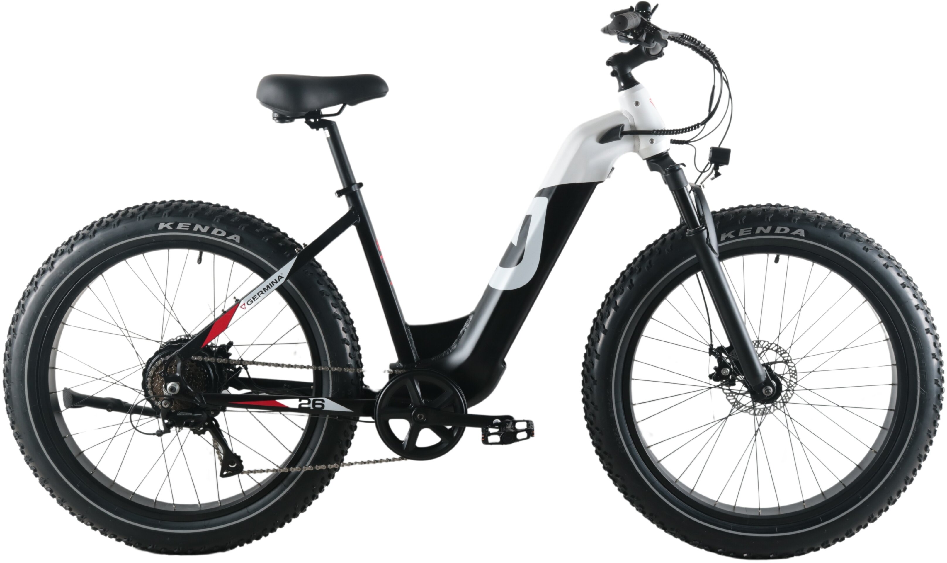 GERMINA Fat Bike D18 26 cali damski Czarny Rower elektryczny - niskie ceny i opinie w Media Expert