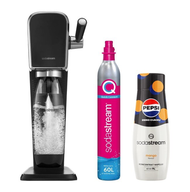 SODASTREAM Art Czarny + Syrop SODASTREAM Pepsi Max Zero Mango 440 ml ...