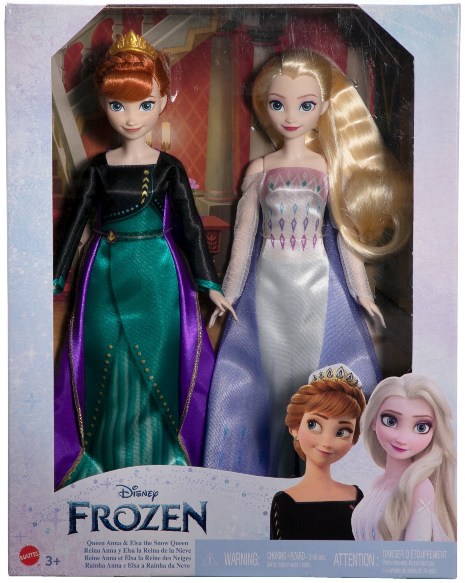 DISNEY PRINCESS Kraina Lodu Królowa Anna i Mroźna królowa Elsa HMK51 ...