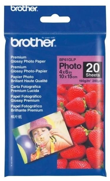 BROTHER Photo Paper 10 X 15 190G 20 arkuszy Papier fotograficzny - niskie ceny i opinie w Media ...