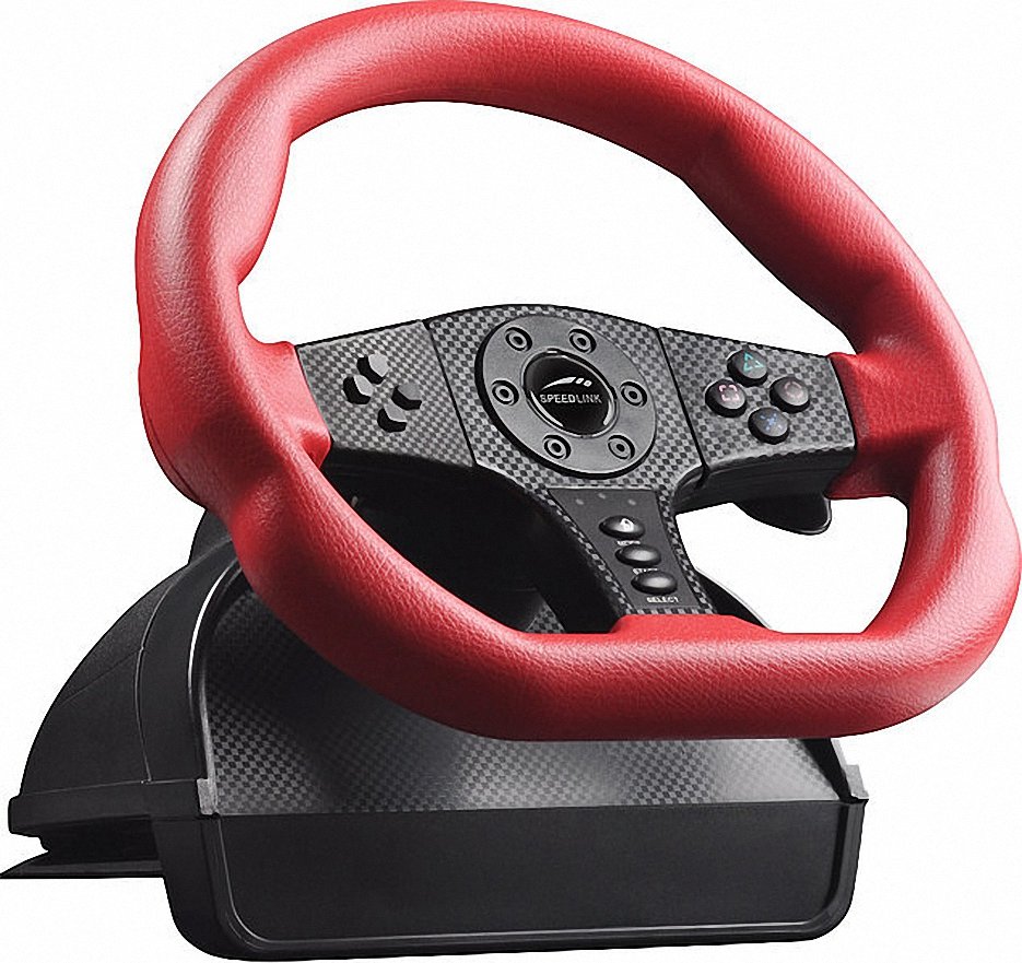 SPEEDLINK Carbon GT Racing Wheel PC/PS3 SL-6694-RD KIEROWNICA SPEED ...