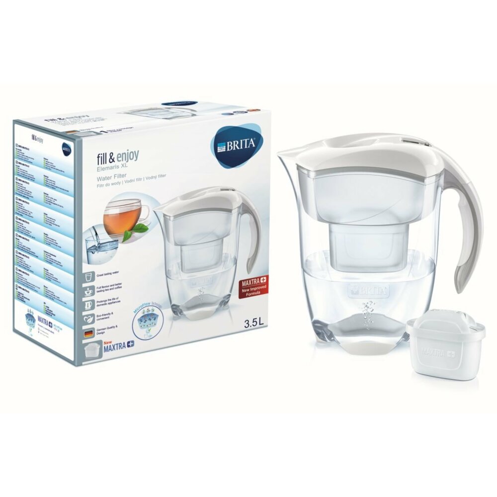 BRITA Elemaris XL MX Plus Biały Dzbanek filtrujący - niskie ceny i ...