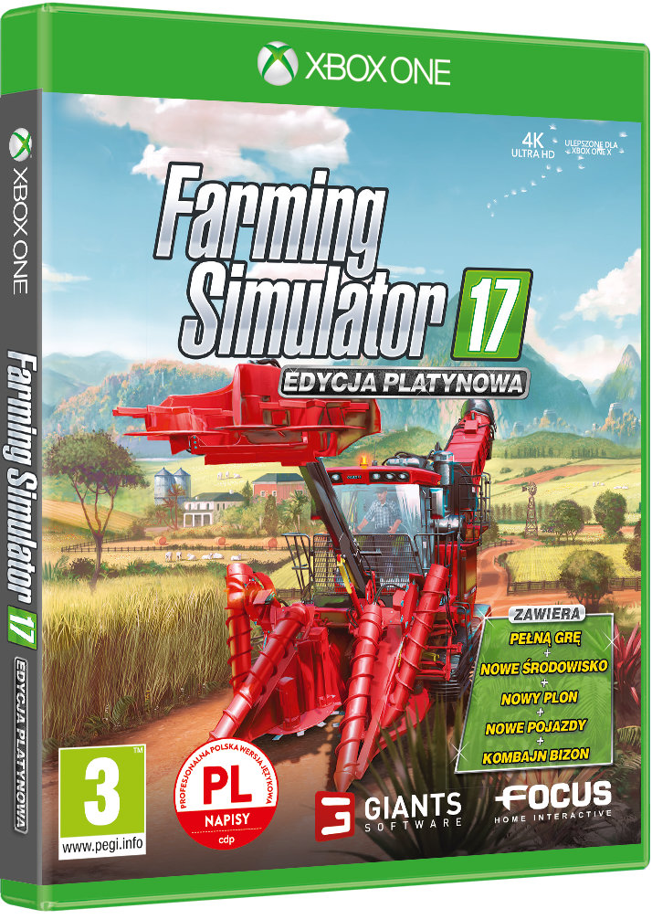 Farming Simulator 17 - Platinum Edition Gra XBOX ONE (Kompatybilna z ...