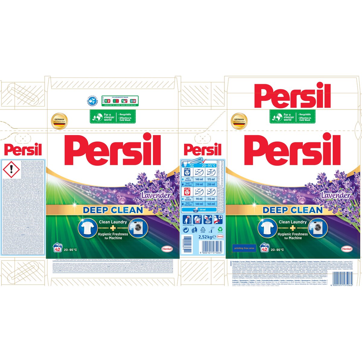 PERSIL Deep Clean Lavender 2.52 kg Proszek do prania - niskie ceny i ...